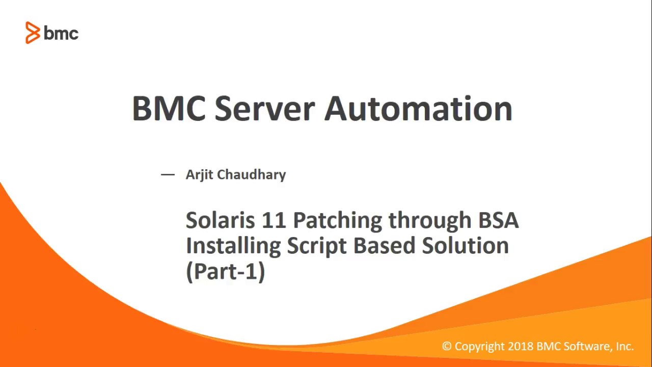 BSA: Solaris 11 Patching - Installing Script Based Solution (Part-1 ...