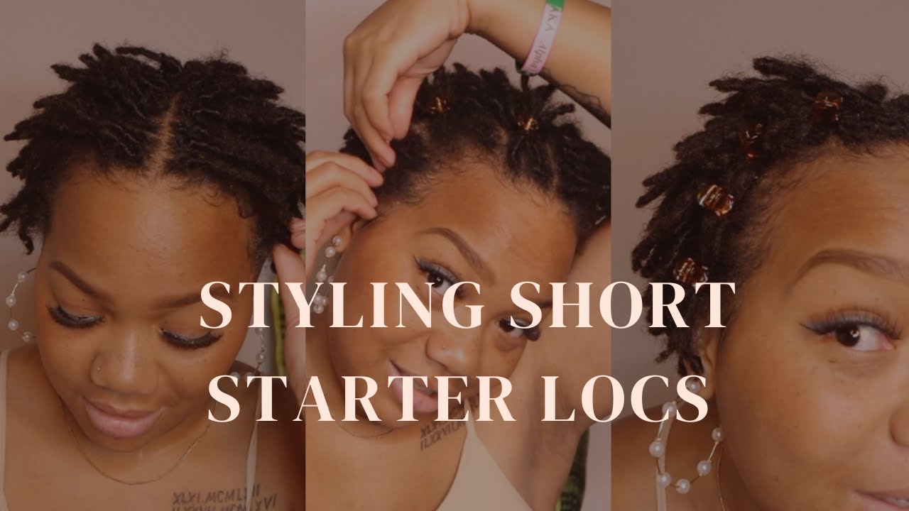 Styling Short Stater Locs in 5 Different Ways Using Clips - YouTube