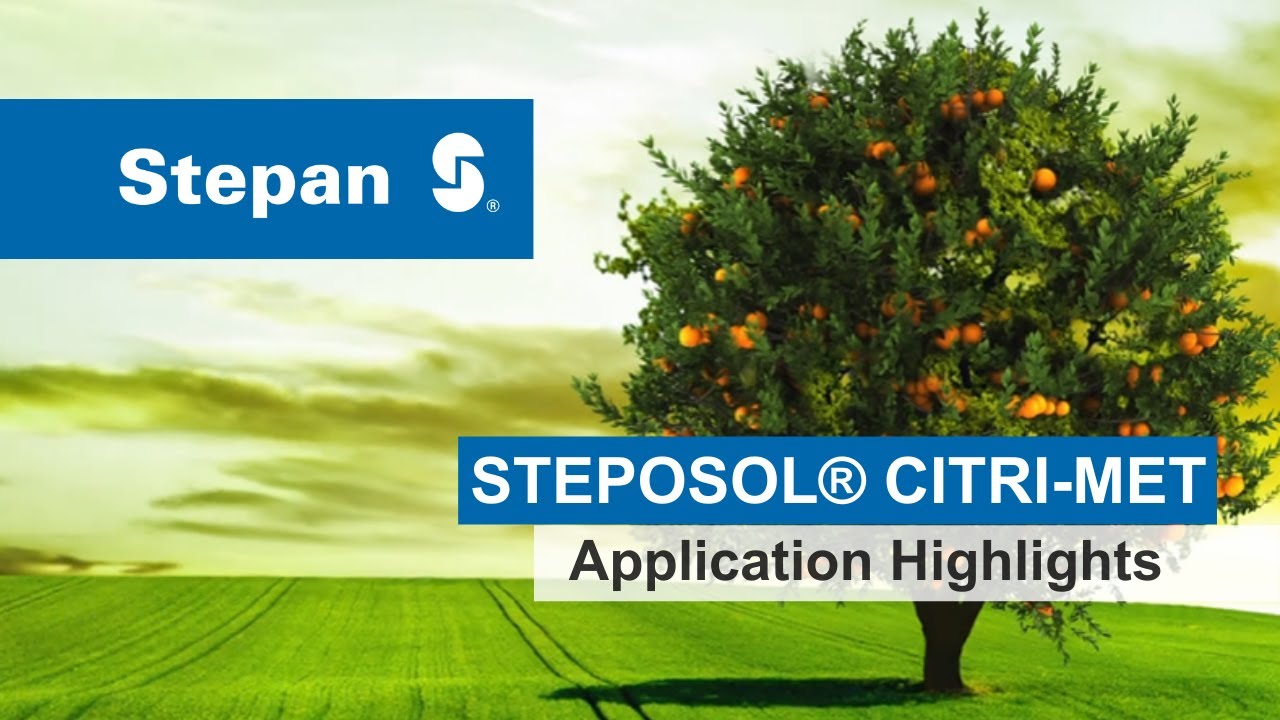 STEPOSOL® CITRI MET: Application Highlights - YouTube