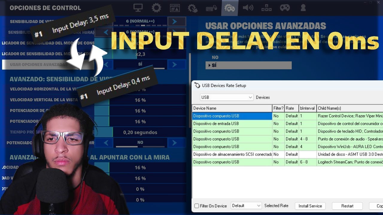🔸 Input Delay Control PC En 0 ms / Configuración De Sensibilidad En ...