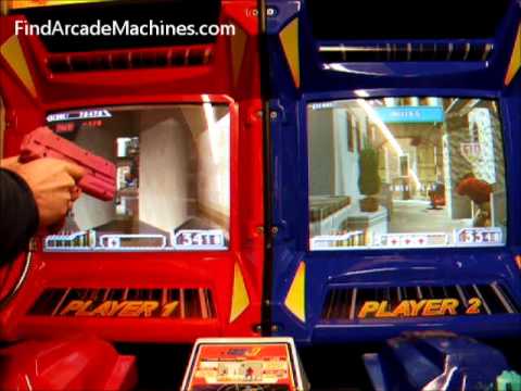 Time Crisis 2 Twin Shooter Arcade Machine in Play - YouTube