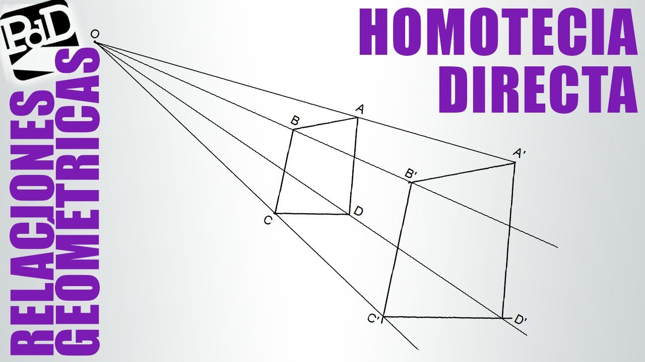 Trazar homotecia directa conocido el centro y dos puntos homotéticos ...
