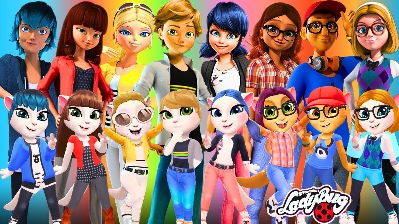 🌈 MIRACULOUS LADYBUG ANGELA | Marinette & Some Friends | Cosplay ...