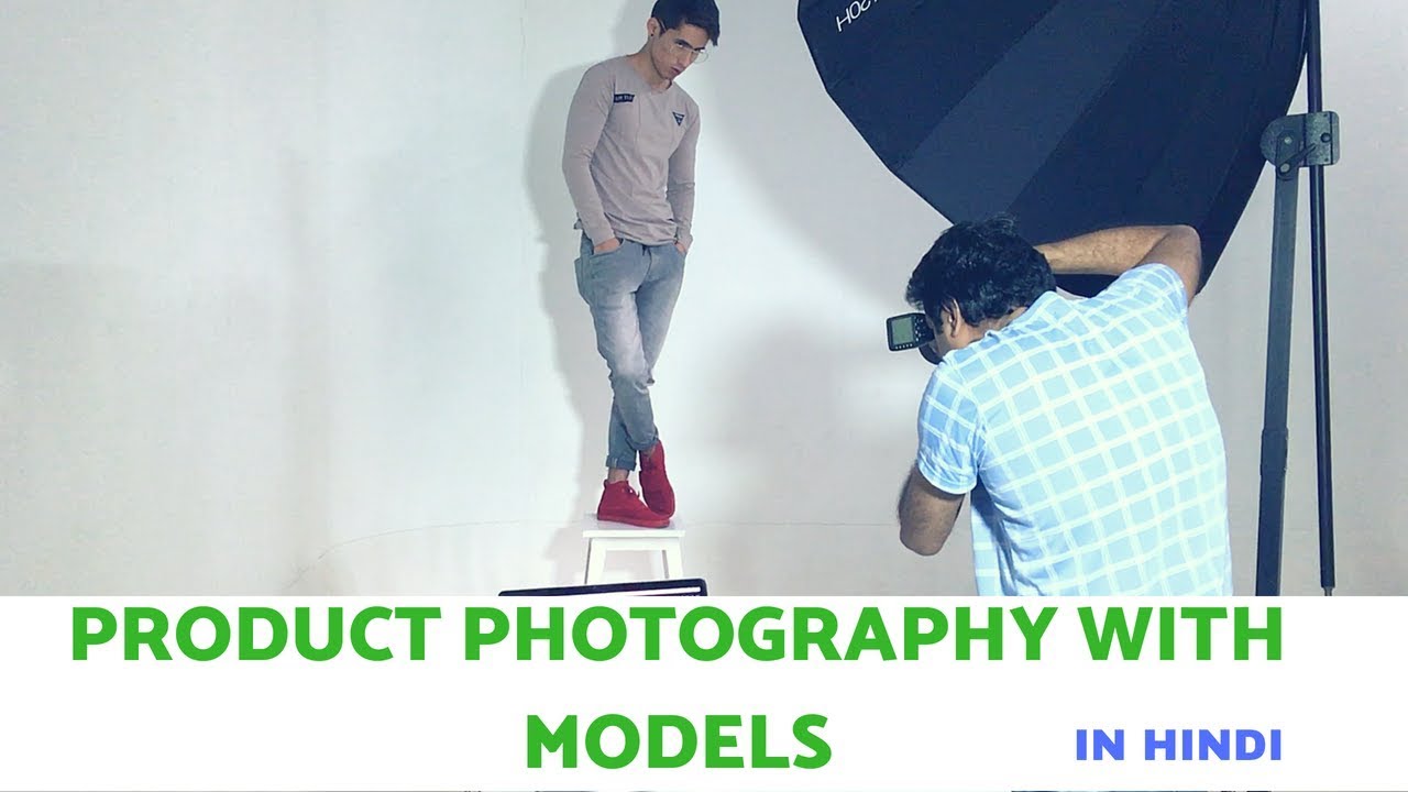 Product photography with models - YouTube