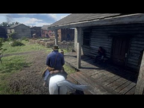 A man playing harmonica in north east valentine- Red Dead Redemption 2 ...