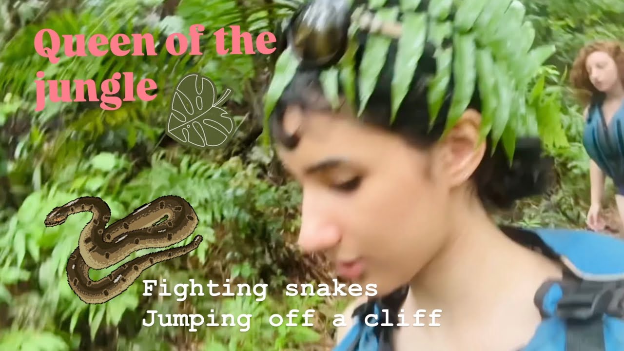 Queen of the jungle: snake attacks, Puerto Rico, jumping into water! A ...