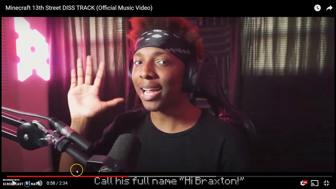 Reacting to Minecraft 13th street disstrack(official music video) - YouTube