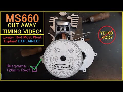 Motorized Bicycle Build MS660 Cutaway Timing Video - Long Rod Explained ...