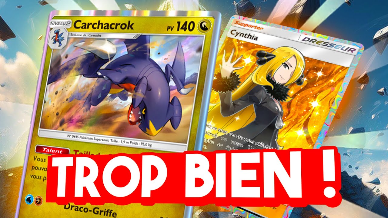 CARCHACROK va vous CHOQUER !! Je me régale avec ce deck sur Pokémon ...