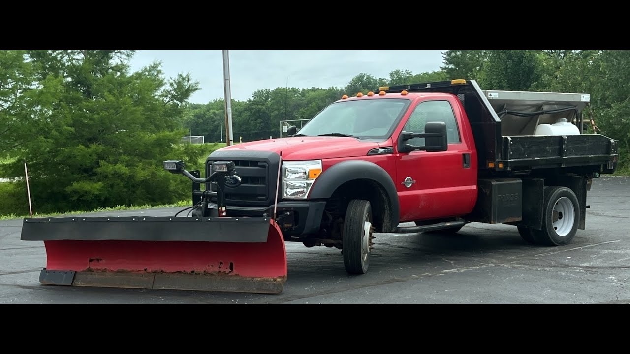 2012 Ford Super Duty F-550 Pickup Truck With Snow Plow #auction #f550 # ...