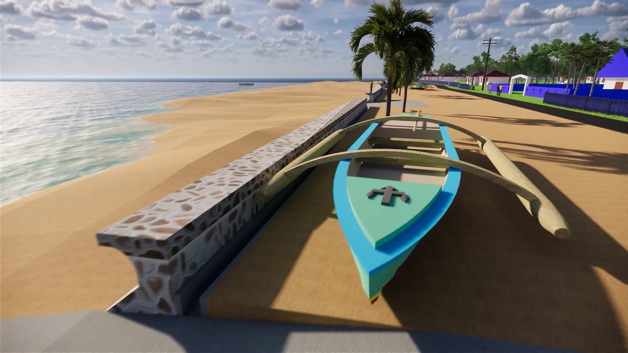 TALUD PENGAMAN ABRASI PANTAI di kampung Animi - Distrik Oridek - YouTube