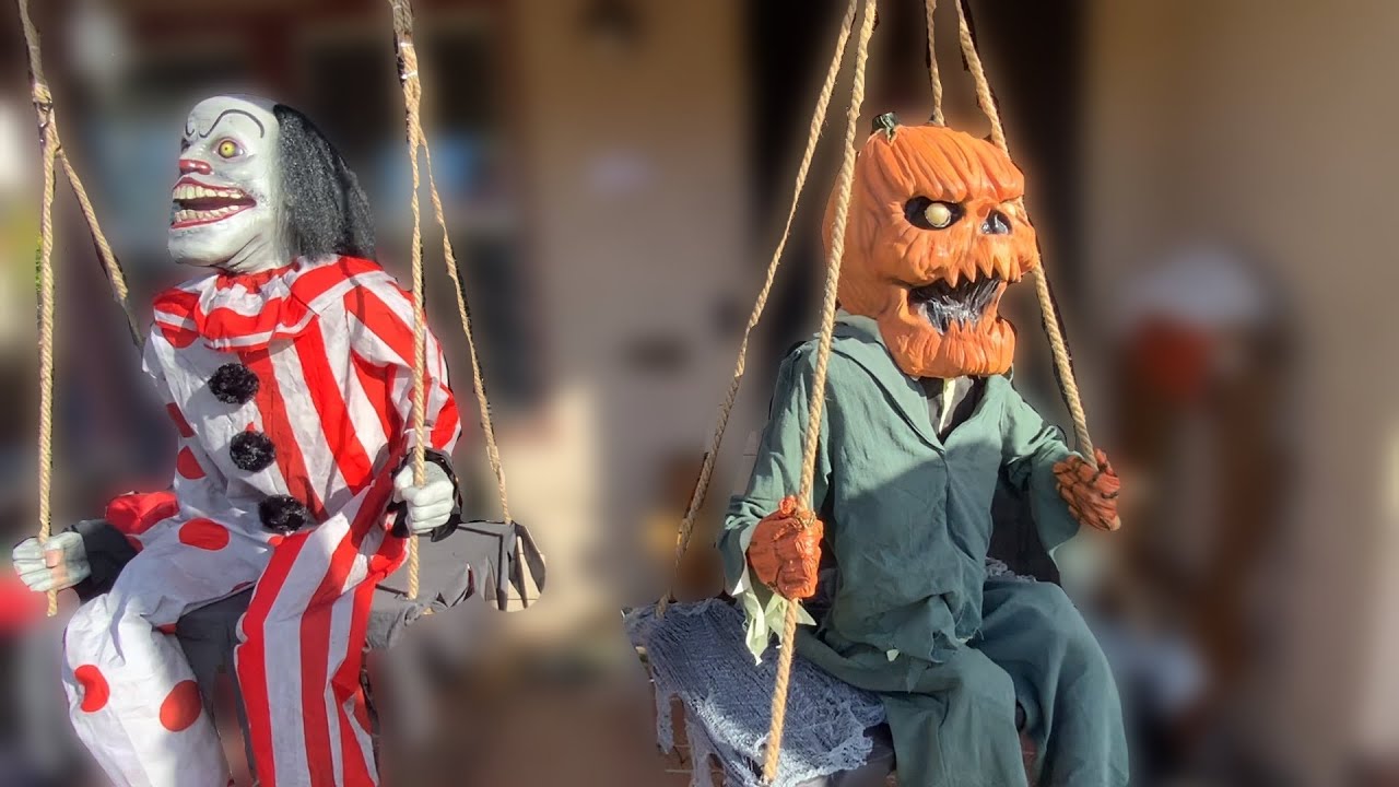 Spirit Halloween 2013-2014 Pumpkin Nester And 2022 Toothy The Clown ...