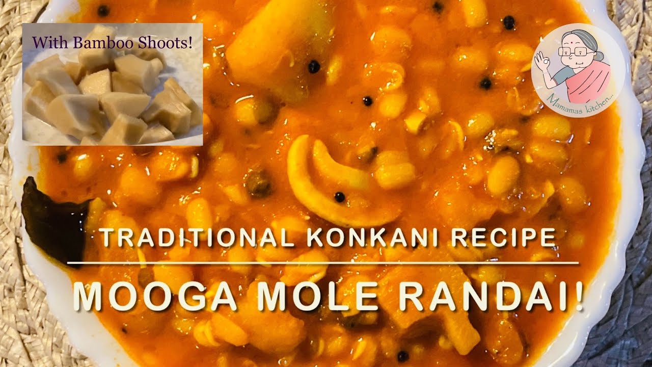 Mooga Mole Randai | Konkani Recipe | Muga Ghashi | Moong Curry With ...