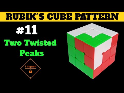HOW TO MAKE TWO TWISTED PEAKS PATTERN IN RUBIK’S CUBE | TWO TWISTED PEAKS PATTERN - YouTube