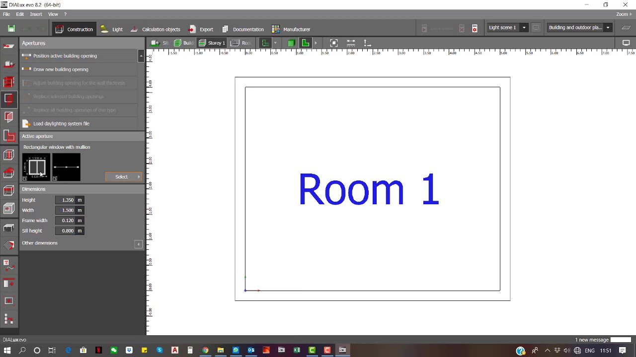 How to add door and window in dialux evo - YouTube