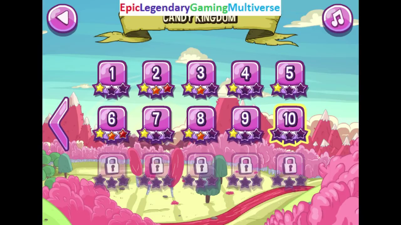 Adventure Time Apple Fetch Candy Kingdom Levels 10-11 WalkThrough ...