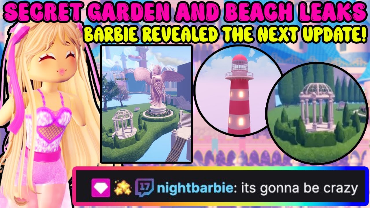 New Secret Garden And Beach Area Leaks! Barbie Revealed The Next Update ...