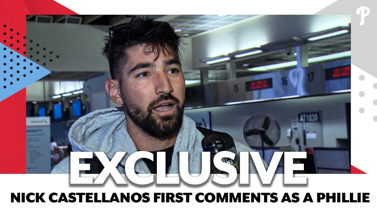 Nick Castellanos first comments as a Philadelphia Phillie - YouTube