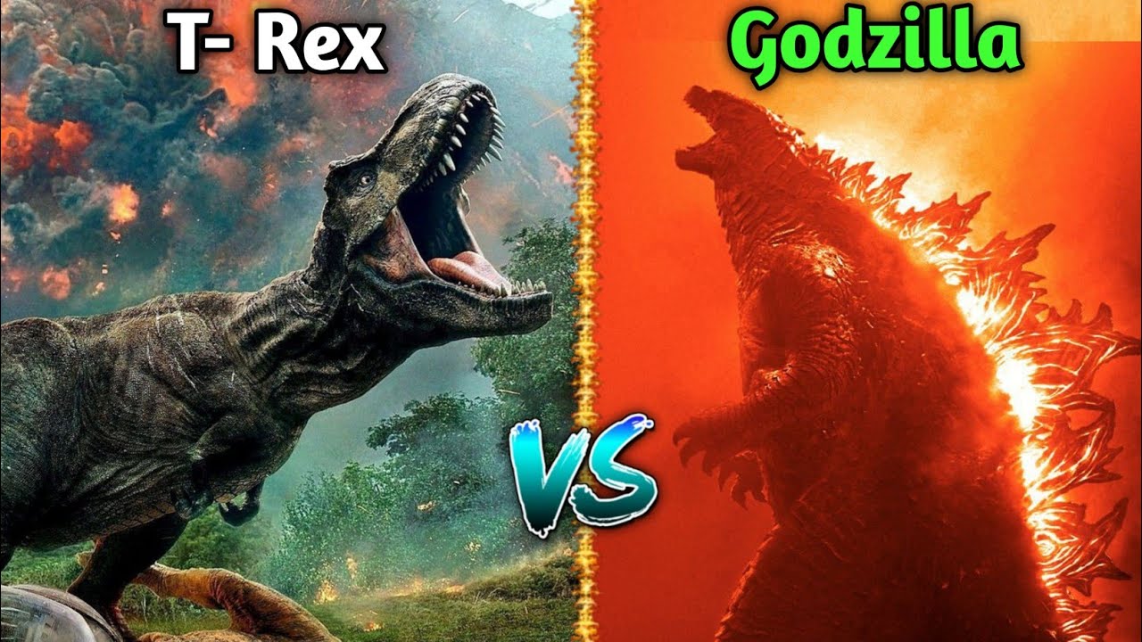 T-REX VS GODZILLA | Who will Win? - YouTube