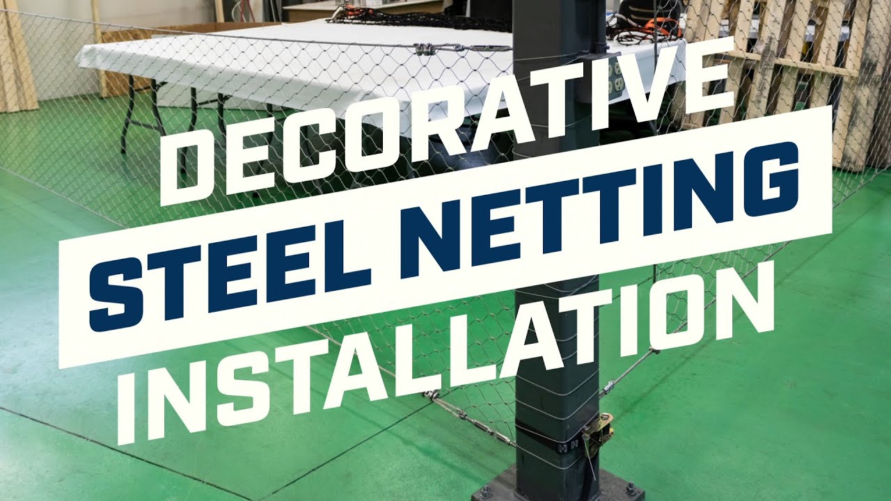 How to Install Decorative Steel Netting - YouTube
