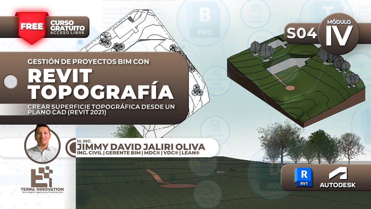 🚧Curso | Revit Topografía | Crear Superficie Topografica desde un Plano ...