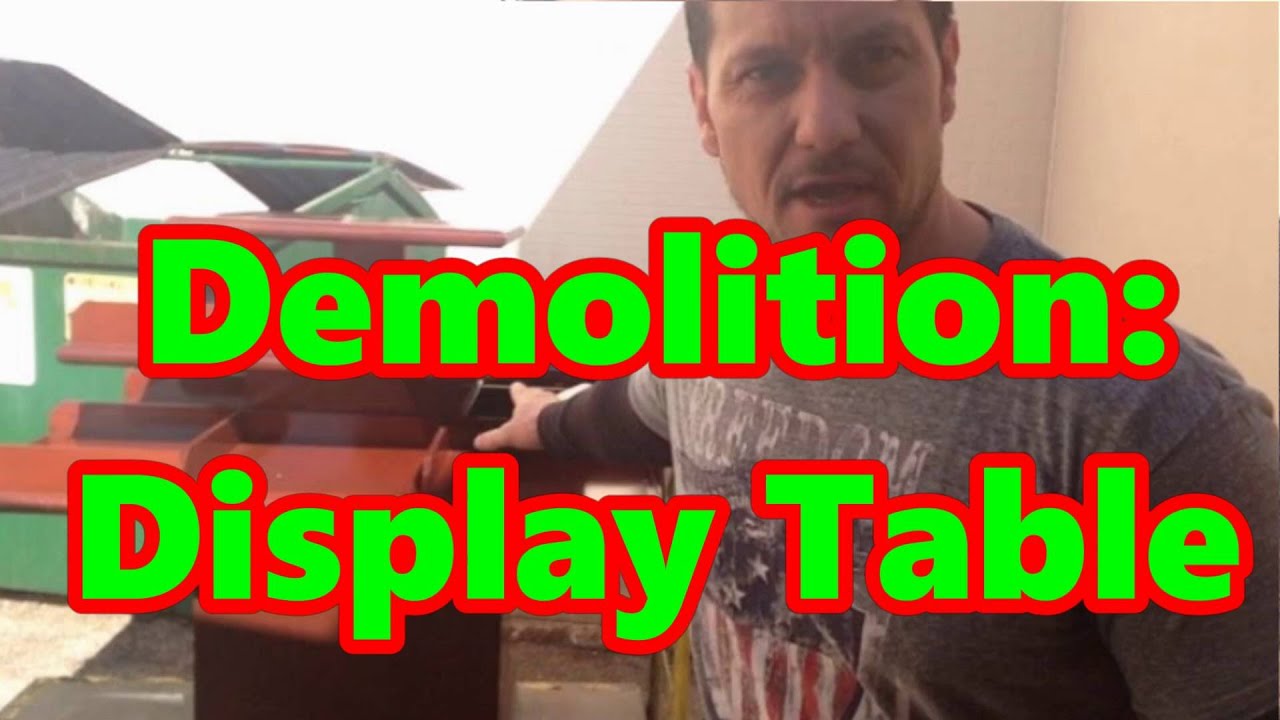 How to Destroy a Table with a Sledge Hammer - Demolition Man! - YouTube