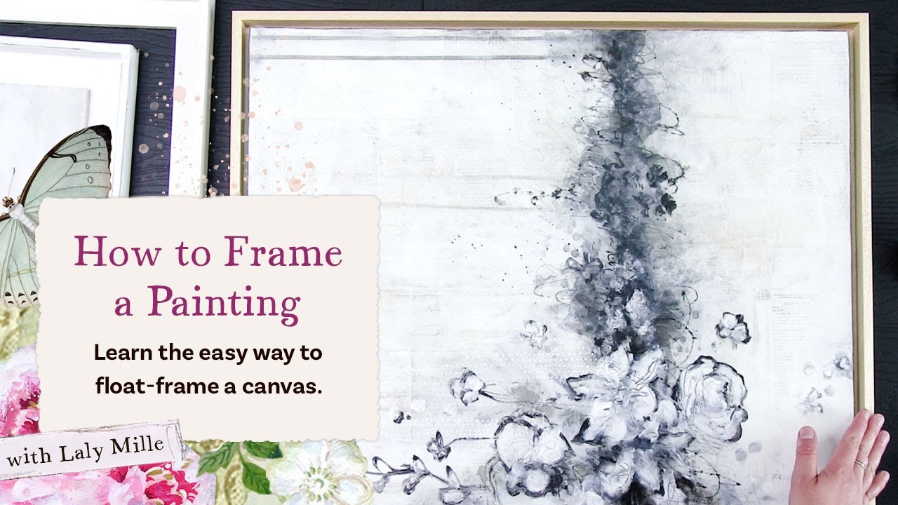 How to Frame a Painting - YouTube