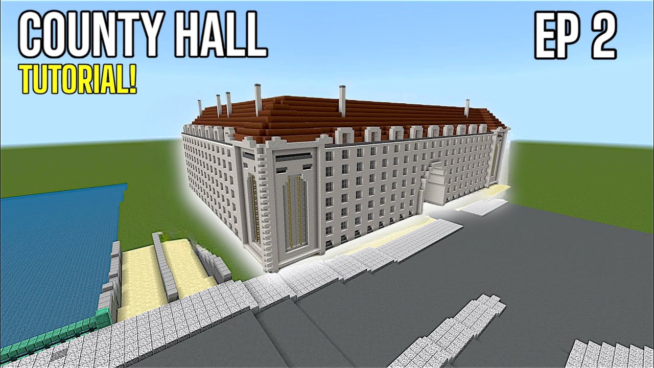 Minecraft Tutorial: How To Build The London County Hall |Ep 2| - YouTube