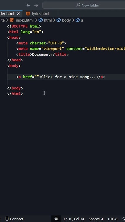 Here is how you can link two html pages - YouTube