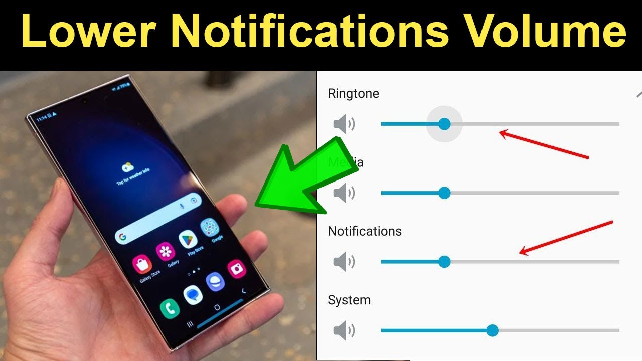 How to Lower Notifications Volume on Android? - YouTube
