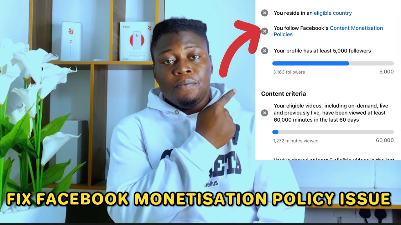 How To Fix Facebook Content Monetisation Policy Issues - YouTube