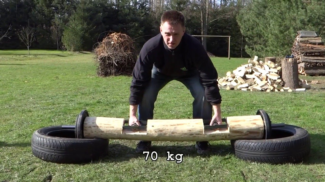 Výroba strongman klády - Strongman log homemade - YouTube