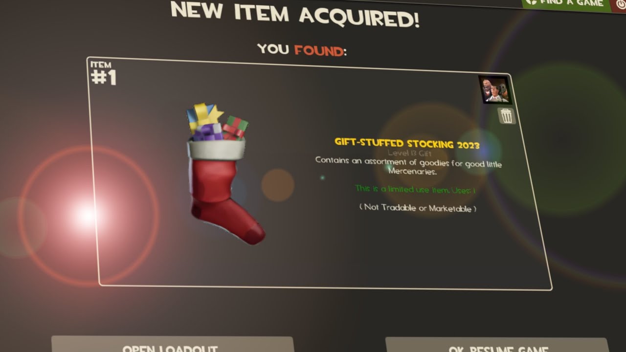 Opening Gift-Stuffed Stocking 2023 | Team Fortress 2 - YouTube