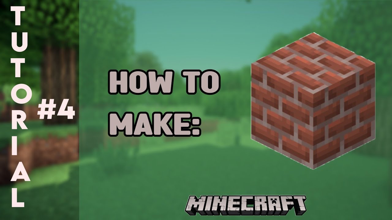 HOW TO MAKE BRICK BLOCKS (ALL VERSIONS) | MINECRAFT - YouTube