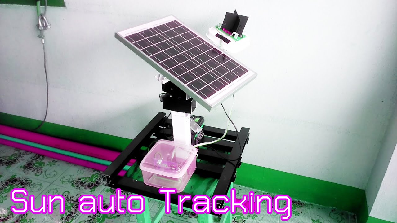 Sun auto tracking DIY - YouTube