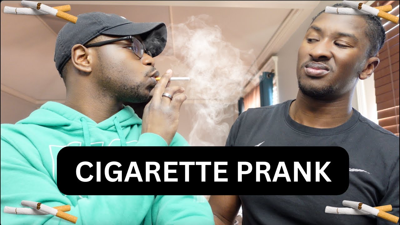 CIGARETTE PRANK!!! (ALMOST BROKE UP) - YouTube