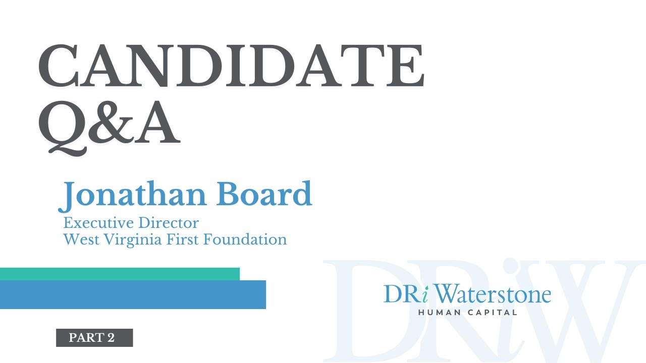 In Conversation with: Jonathan Board, Executive Director, West Virginia ...