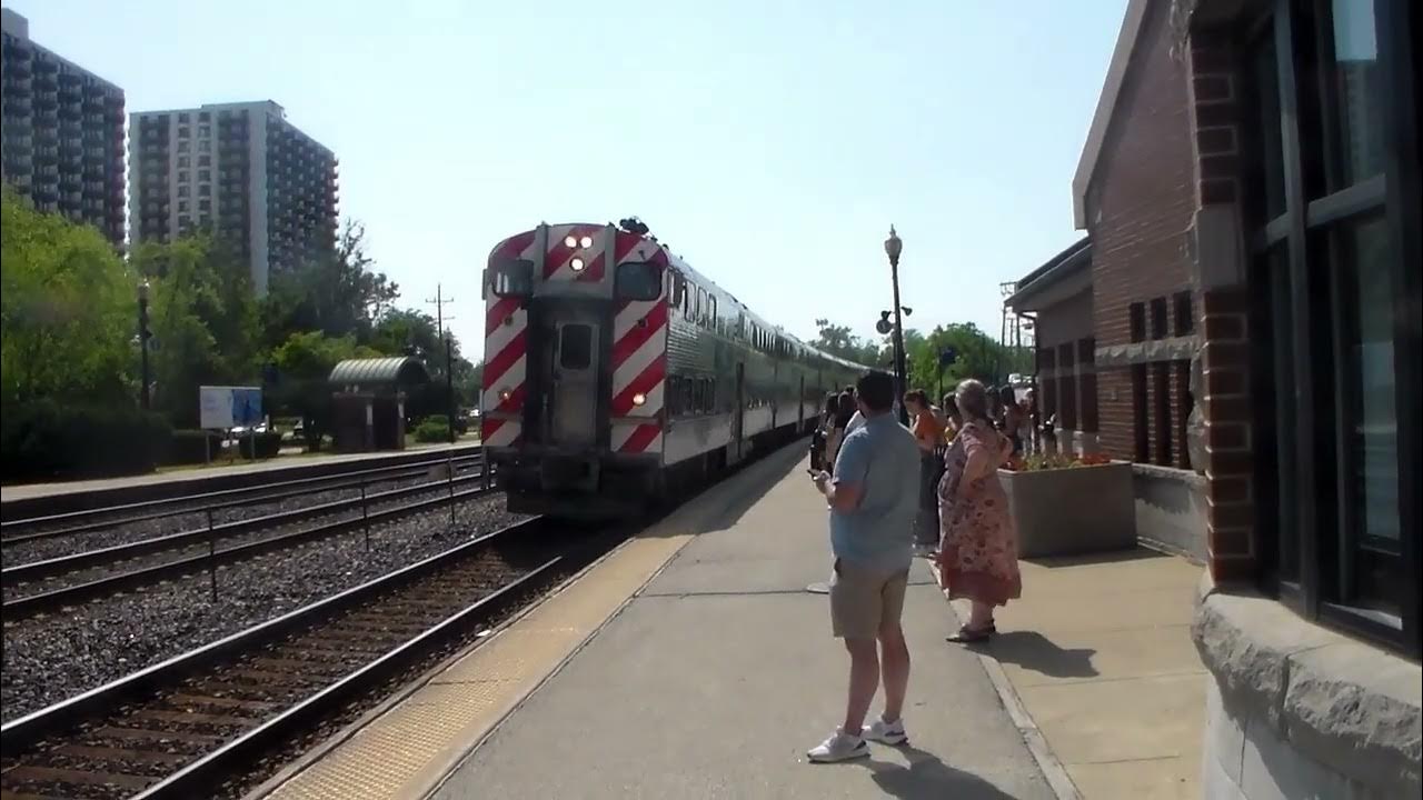6/2/2023 Short Railfanning Downtown Wheaton The Complete Metra Evening Rush Hour - YouTube