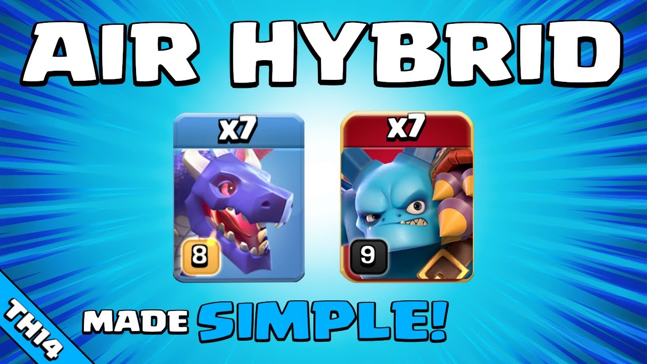 THIS TH14 AIR ATTACK IS UNSTOPPABLE!!! EASY TH14 Attack Strategy ...