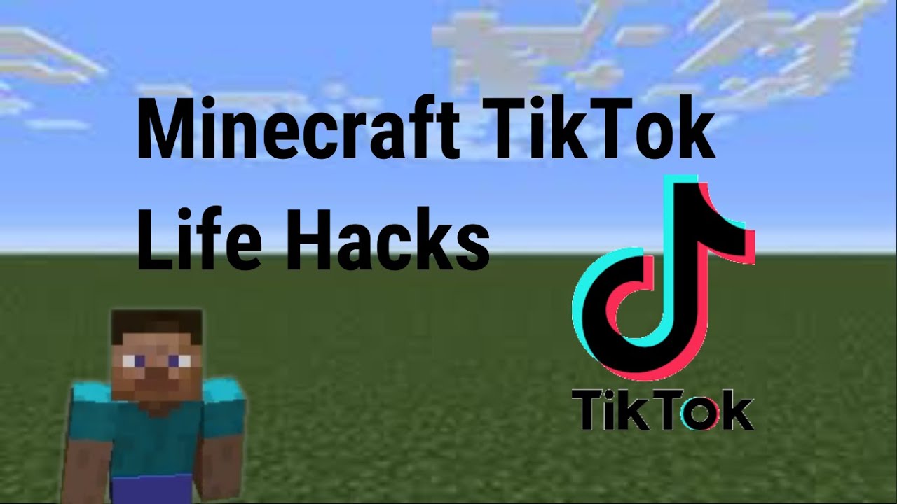 Trying some Minecraft Tik Tok Life Hacks!!! - YouTube