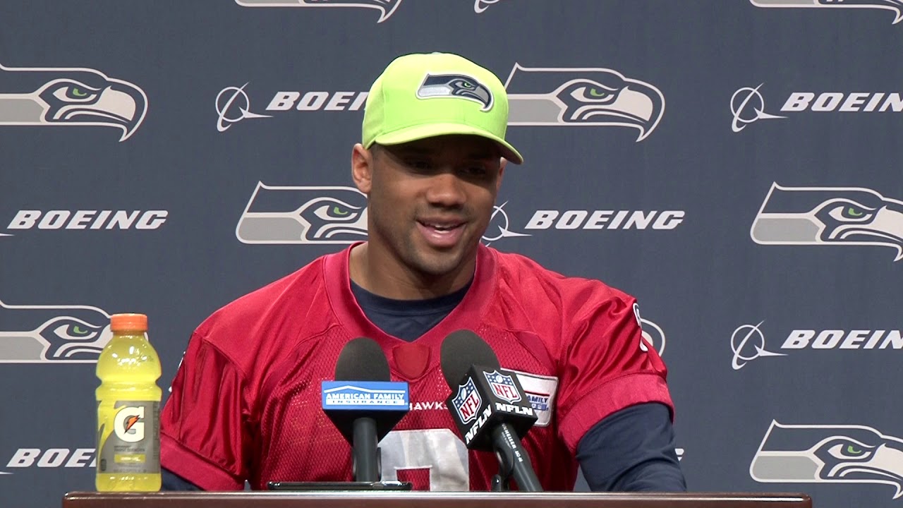 Seahawks Quarterback Russell Wilson Week 13 Press Conference - YouTube