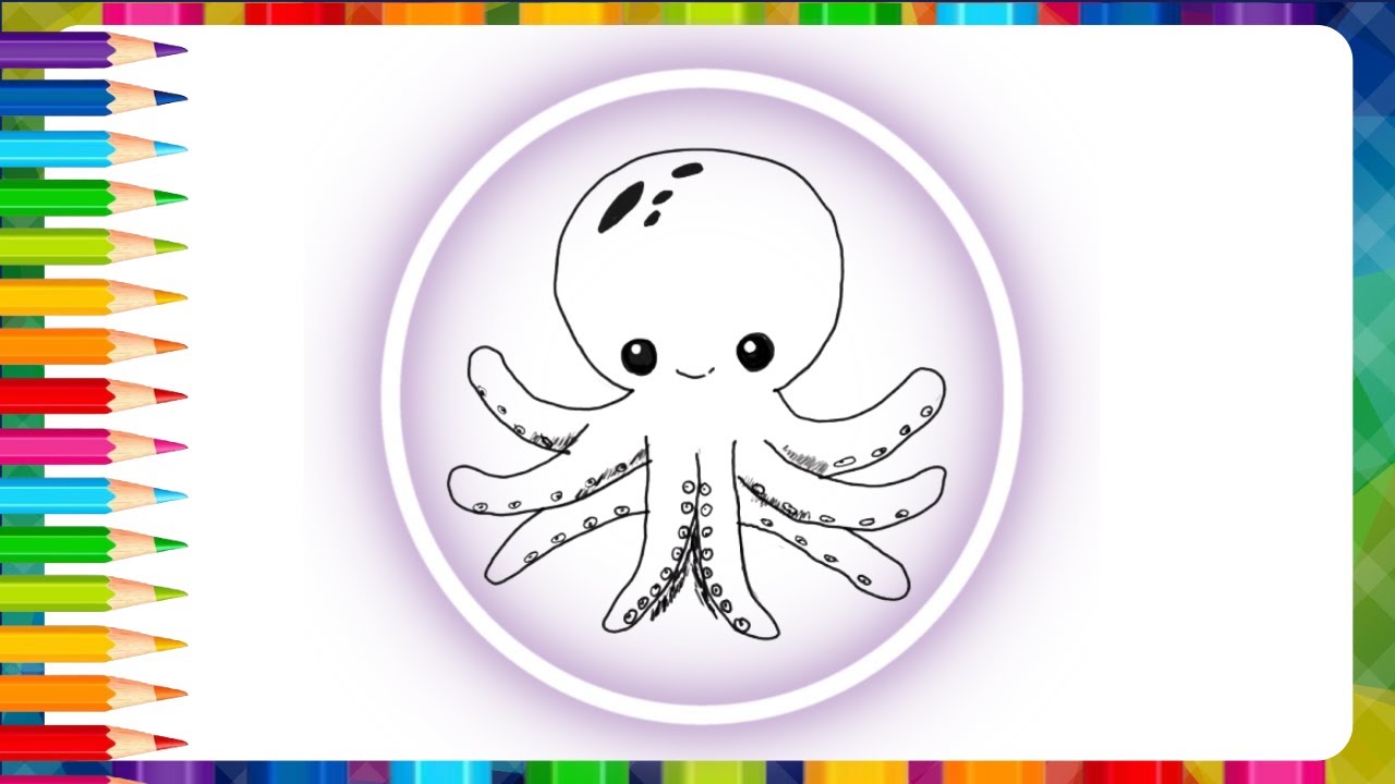 🐙"¡Dibuja un Pulpo Paso a Paso Conmigo! ️ ¡Únete al reto!" - YouTube