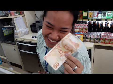 Tayland Bangkokta Marketteki Kasiyere Türk Parası Uzattım :) izleyin