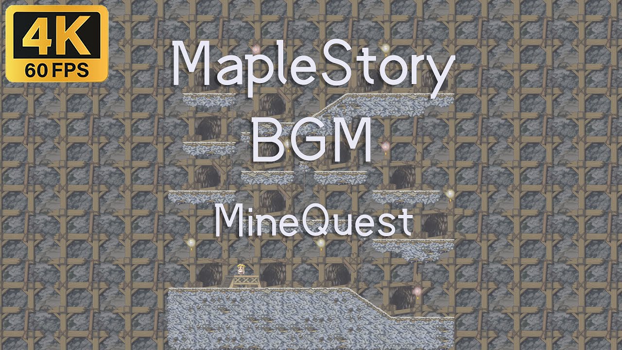 🍁4K60FPS MapleStory 新楓之谷 2-Hours Seamless Version BGM （MineQuest）Study asmr Enjoy - YouTube