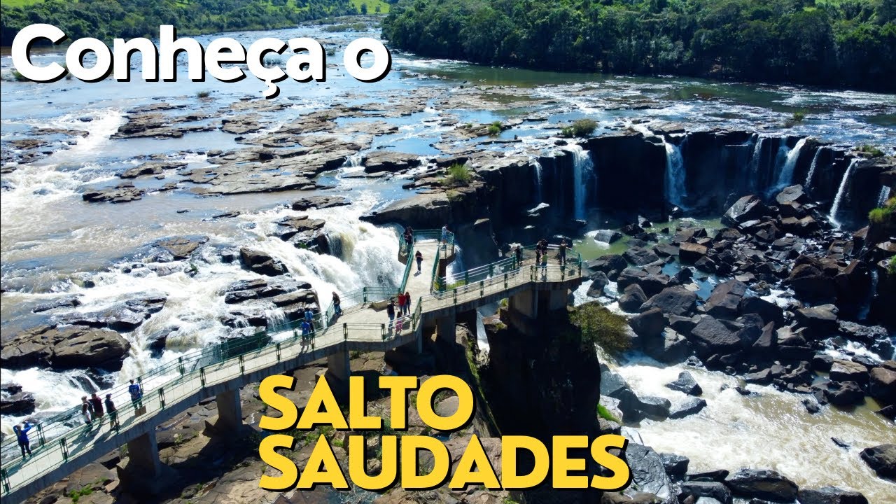 SALTO SAUDADES | QUILOMBO SC | Parece as Cataratas do Iguaçu - YouTube