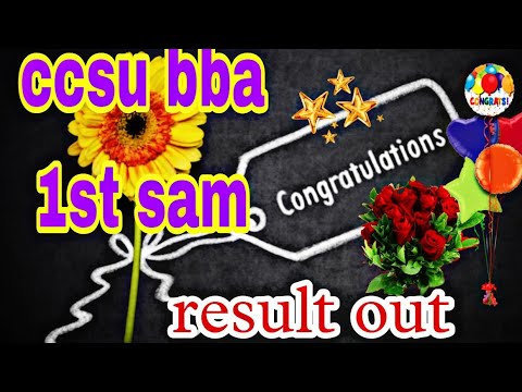 CCSU BBA 1ST SAMESTER EXAM RESULT COME 🥳🥳🥳🥳🥳 ☆☆ Finally result aa gya ...