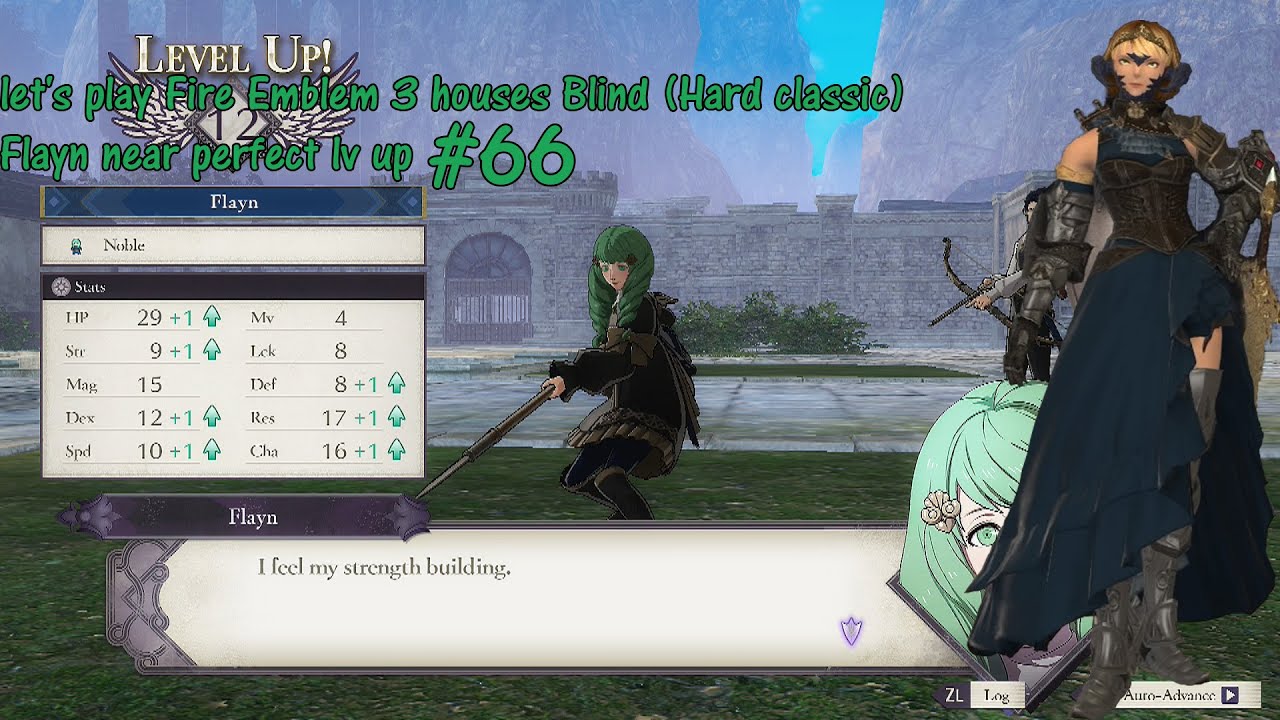 let's play Fire Emblem 3 houses Blind (Hard classic) Flayn near perfect ...