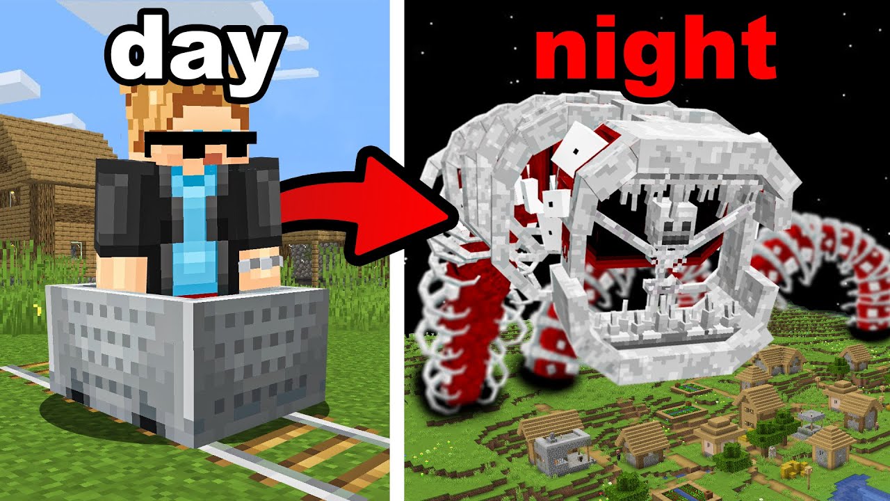 I Made A SKELETON TRAIN EATER To Scare My Friends - YouTube