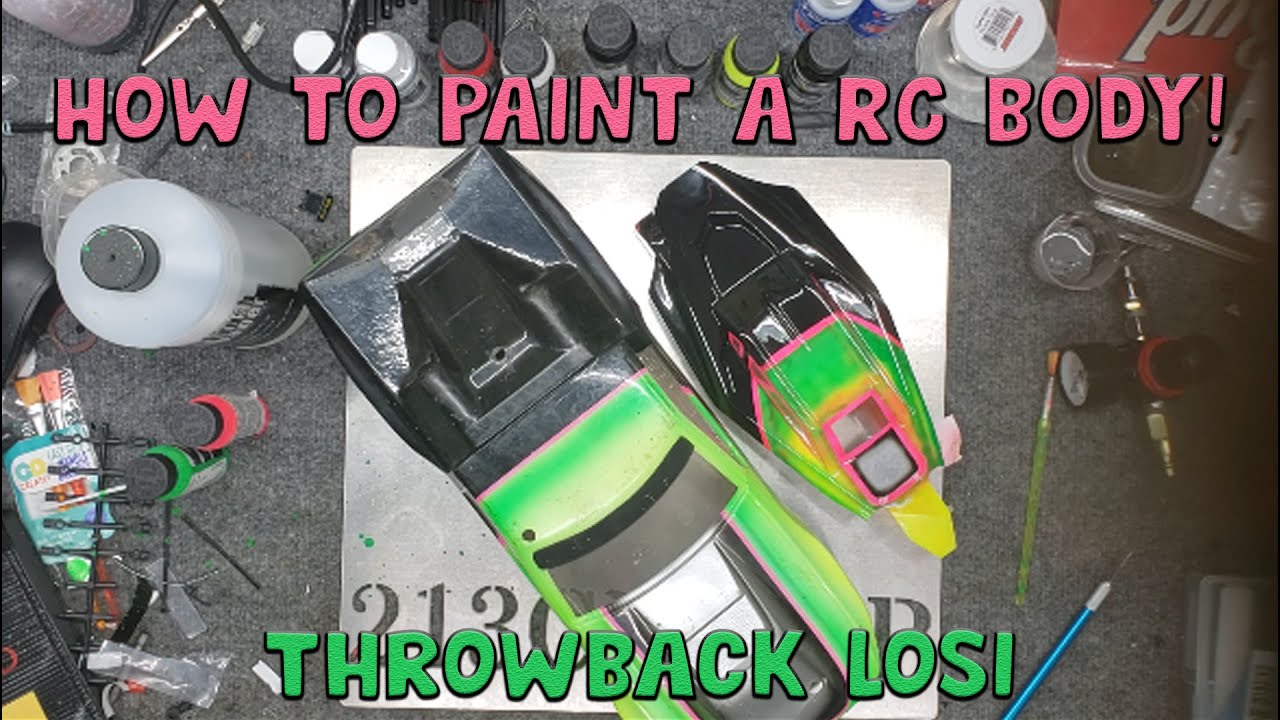 How to paint a RC Body, throwback paint from a losi xx-t raced by my ...