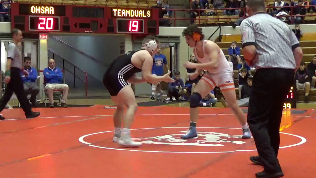 182 lbs Jacob Thompson, Edison vs Antonio Quezada, Genoa - YouTube